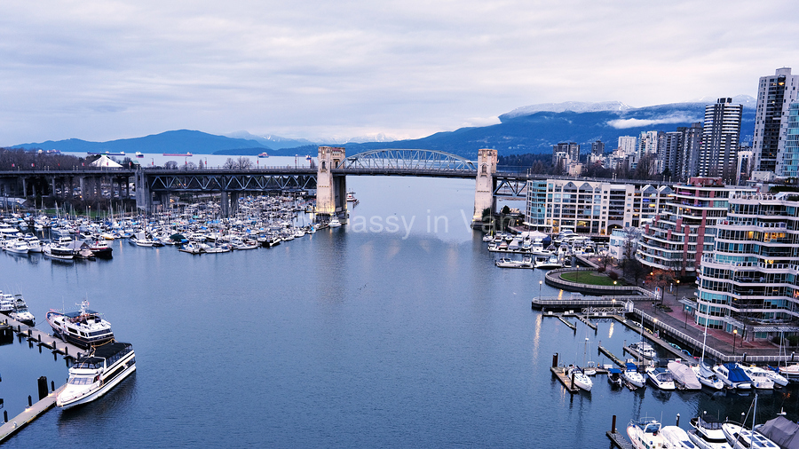 Burrard Bridge by Hassy in Van Wall Art