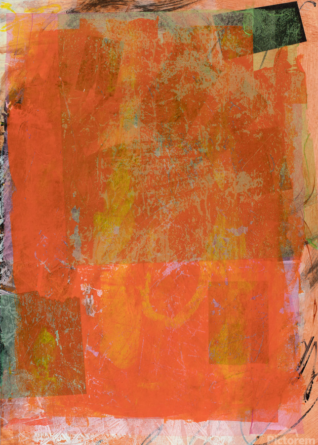 Orange Color Field by Kevin Lucas Wall Art