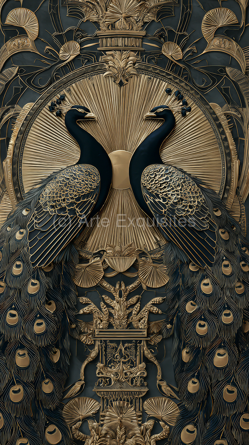 Golden Regalia - The Majesty of Balance by Arte Exquisites Wall Art