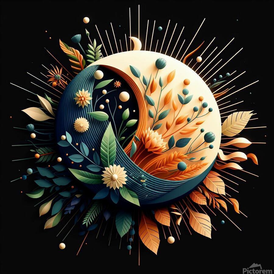 Nature Meets Geometry 1 by JoeJoe Wall Art