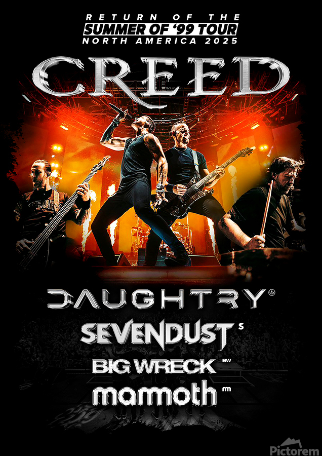 creed Return Of The Summer Of 99 North America Tour 2025 pic by ...