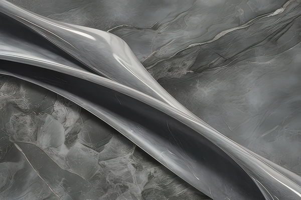A stunning design featuring a gray marble texture by Stoica Lilian Wall Art