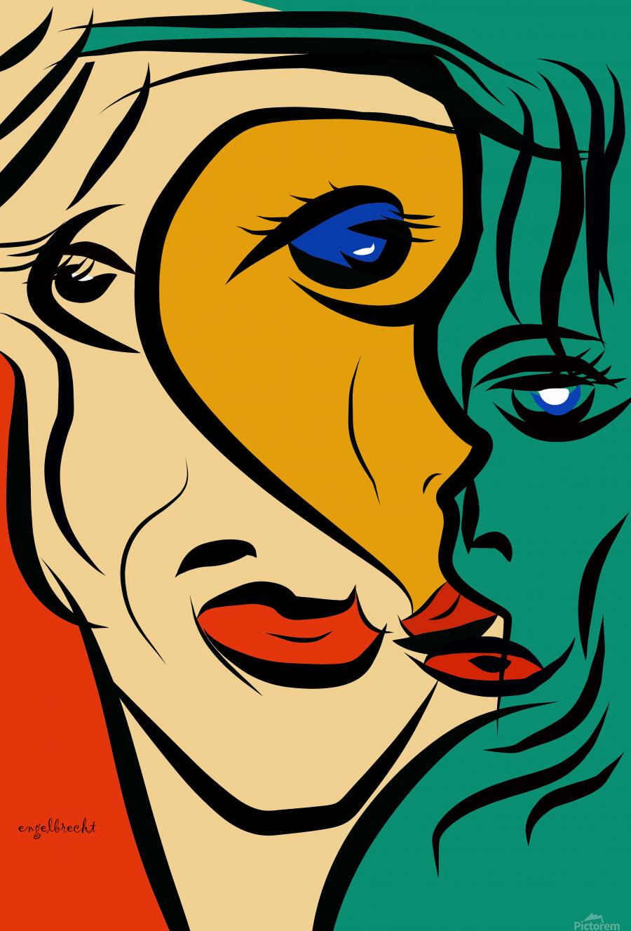 faces by irma engelbrecht Wall Art