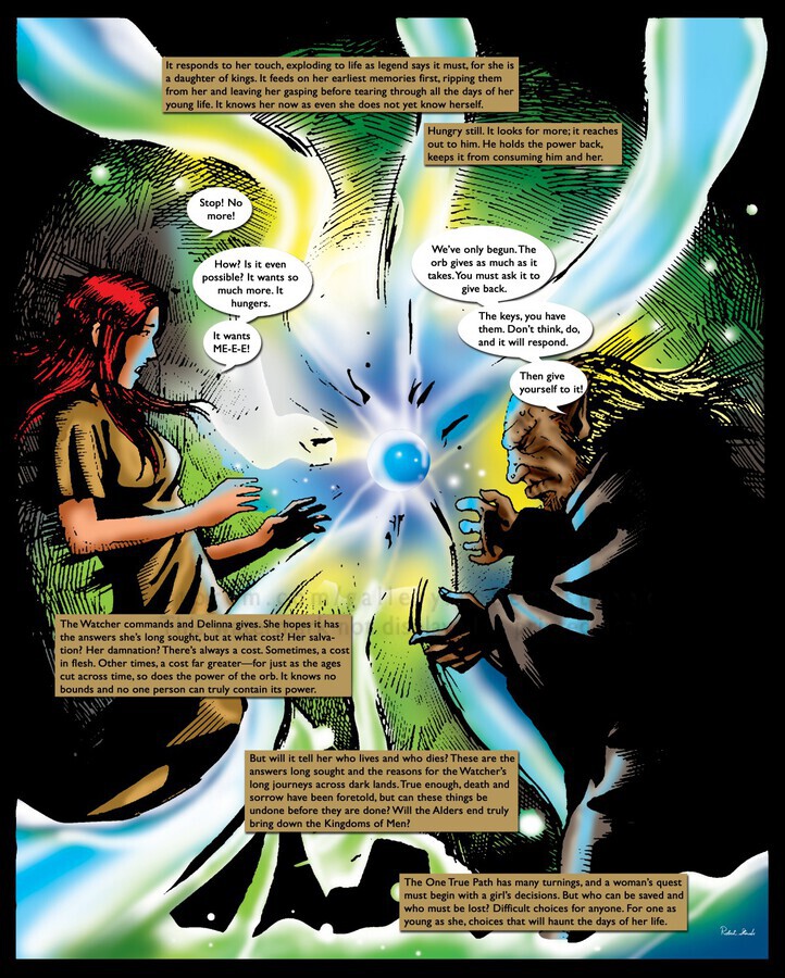 The One True Path 2 of 2 Original Art from A Daughter of Kings the Ruin ...