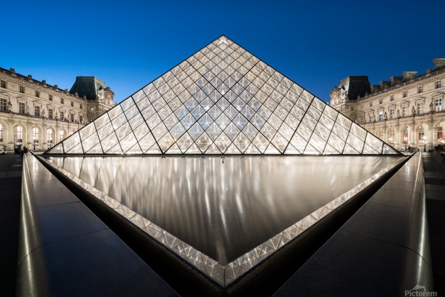 The Louvre Pyramid by Scott McQuaide Wall Art