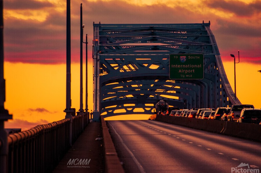 Sunset on Platt Bridge by Marckwel CM McClain Wall Art