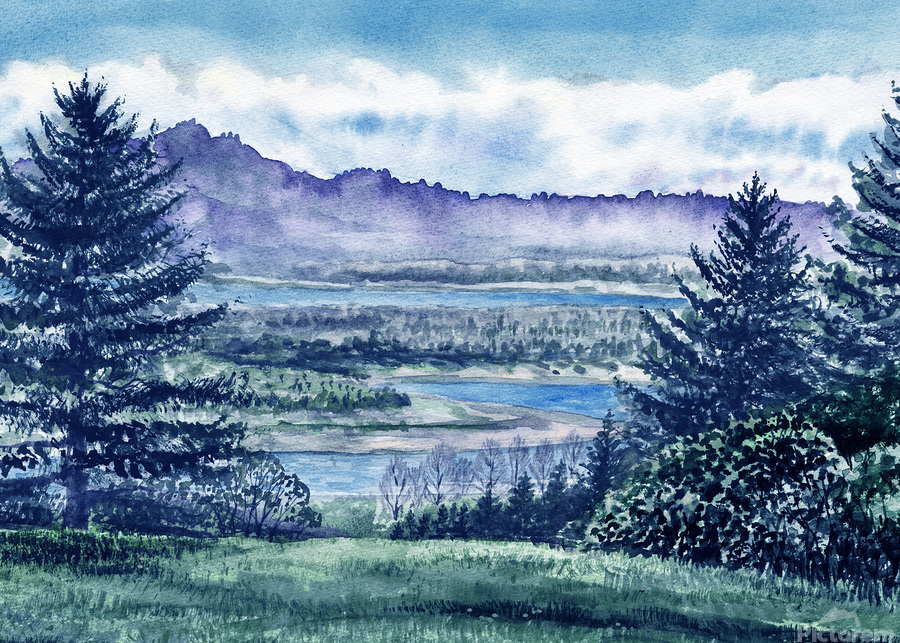 art using cool colors