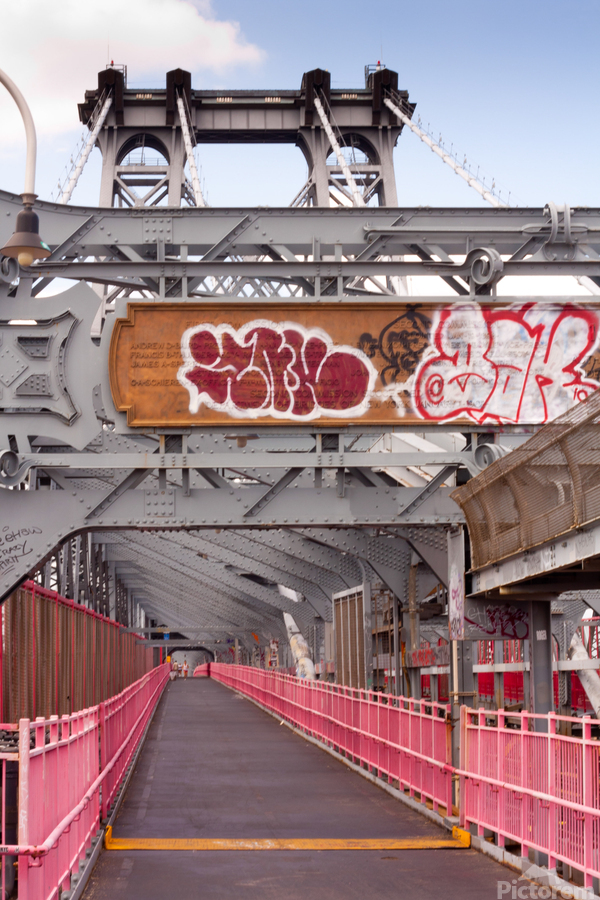 Brooklyn NY Williamsburg Bridge by nancy rapp Wall Art