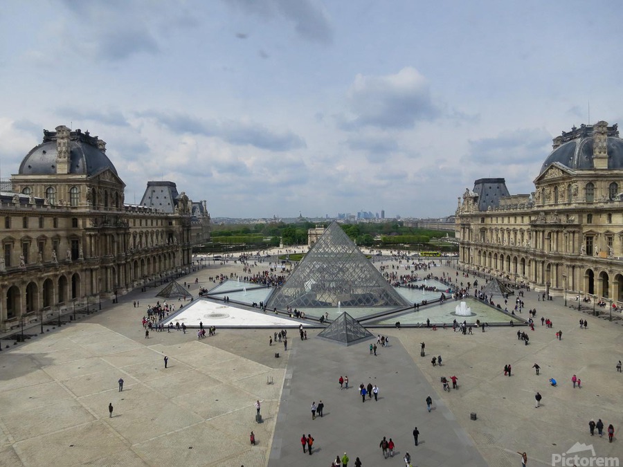 The Louvre by nancy rapp Wall Art