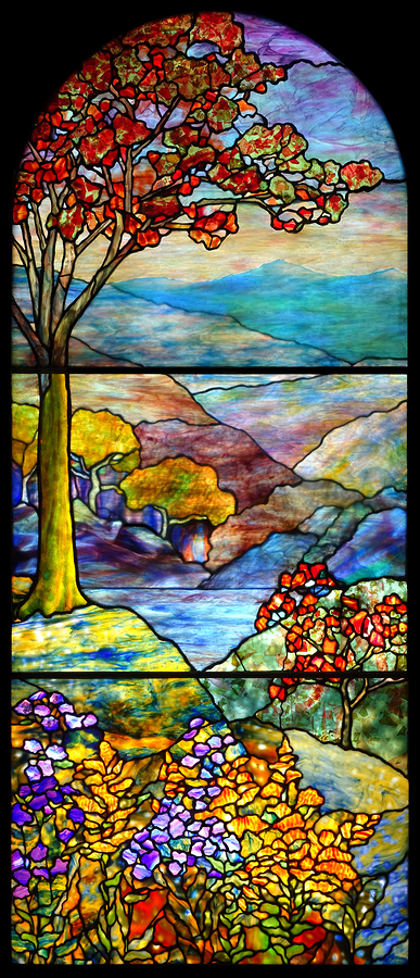 Stained glass Battell Chapel Norfolk CT USA 252146 by Panoramic Images Wall Art