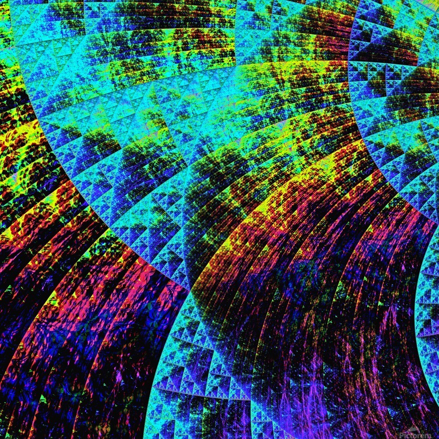 Mandala_a_la_Sierpinski by Egalitarian Art Gallery Wall Art