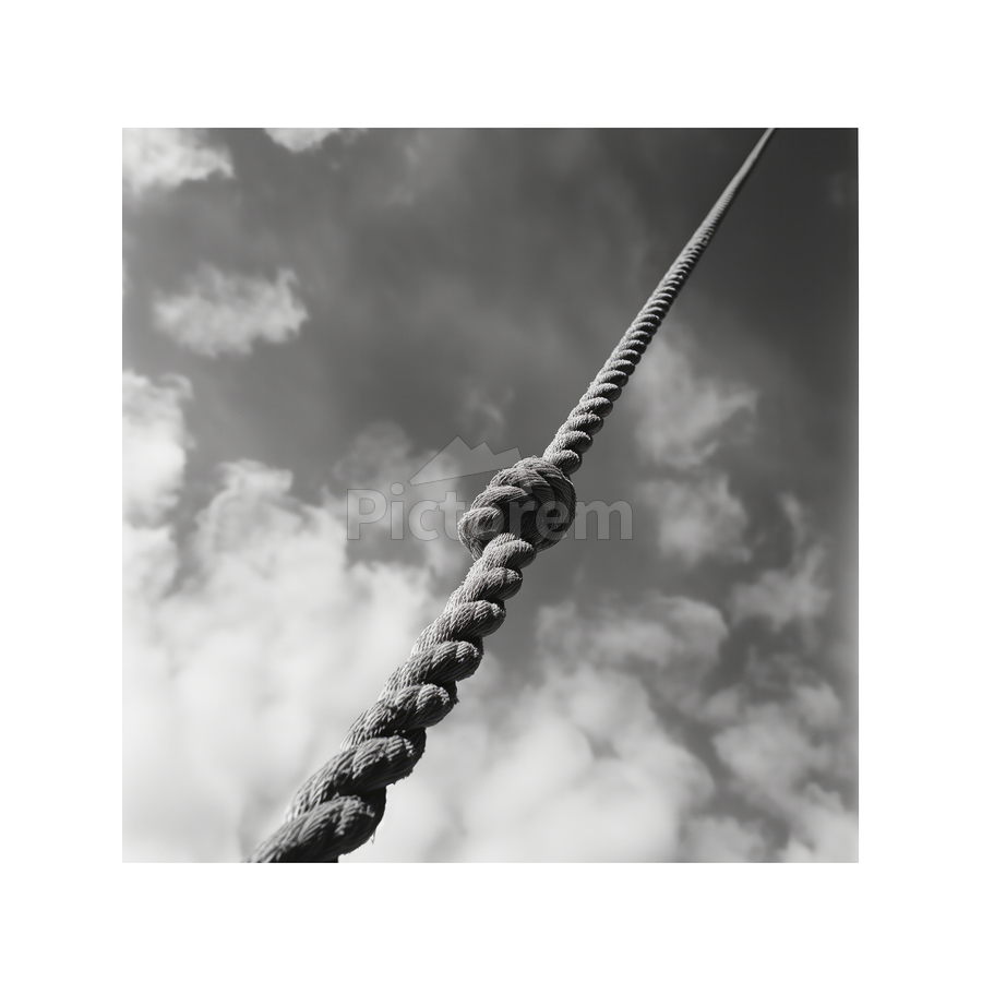 Rope hung from the sky by iRT Wall Art