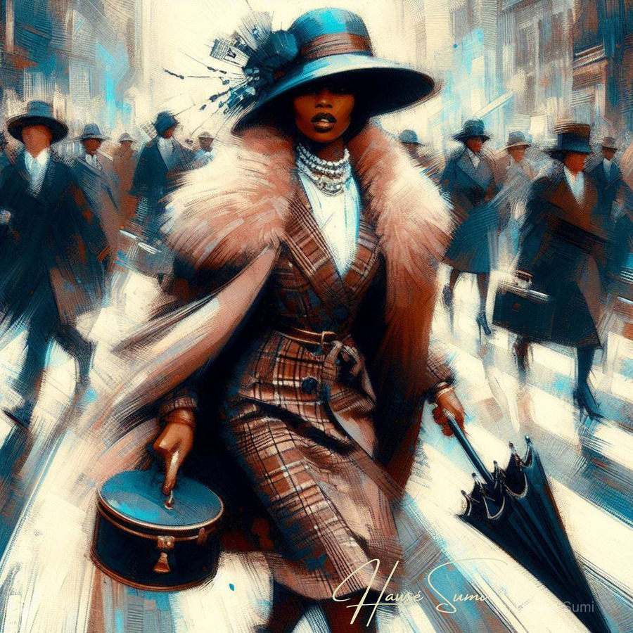 Isabella Marchand: Runway Ready by Hawse Sumi Wall Art