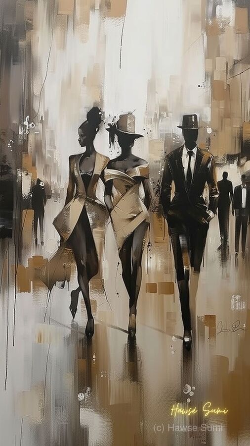 The Triumvirate by Hawse Sumi Wall Art