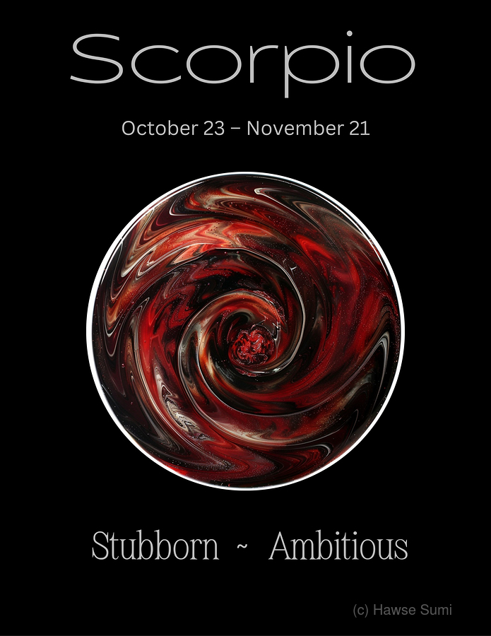 Scorpio by Hawse Sumi Wall Art