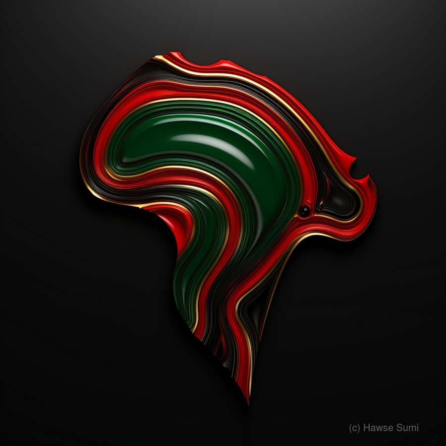 Mother Africa - III by Hawse Sumi Wall Art