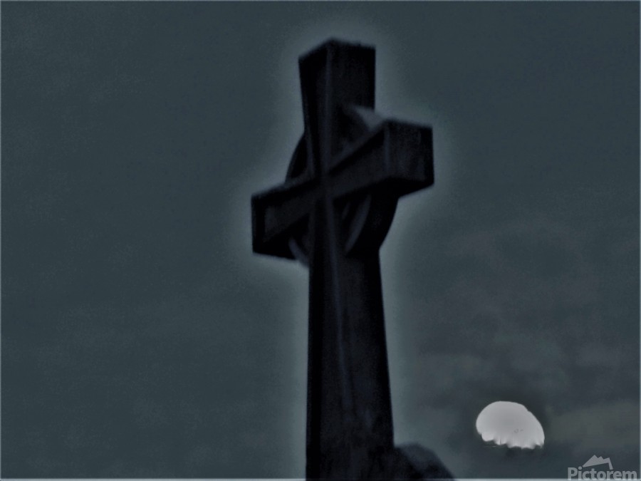 Moonshine Cross by Jolan Cecil Wall Art