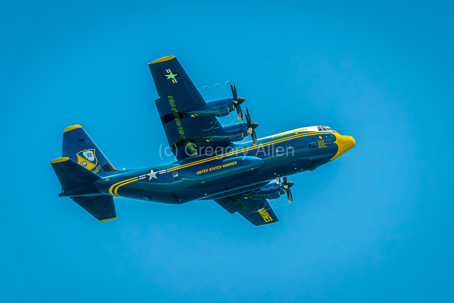 Blue Angels Fat Albert Pensacola Beach 2025 by Gregory Allen Wall Art