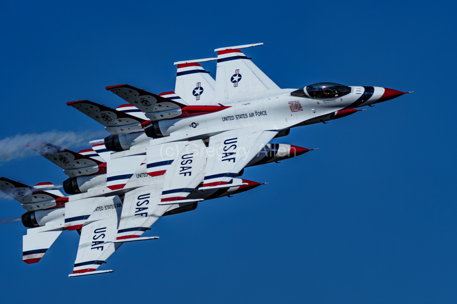 USAF Thunderbirds 2024-6 by Gregory Allen Wall Art