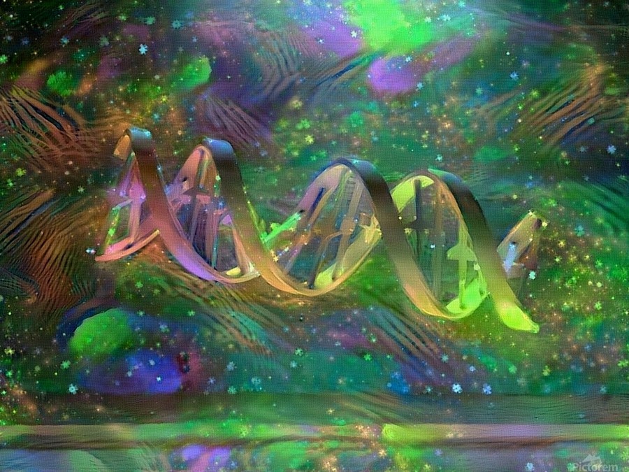 DNA Strand Artwork by Bruce Rolff Wall Art