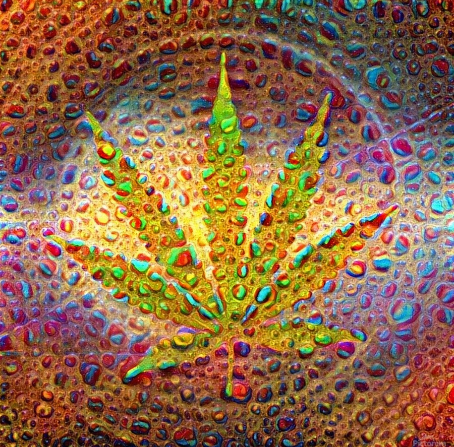 Marijuana Leaf by Bruce Rolff Wall Art