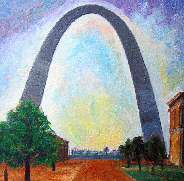 The Gateway Arch by aiddia Wall Art