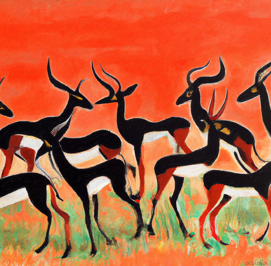 A Gazellion Gazelle II by aiddia Wall Art