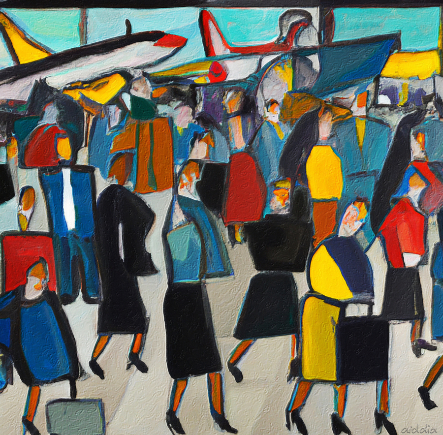 Air Travel XV by aiddia Wall Art