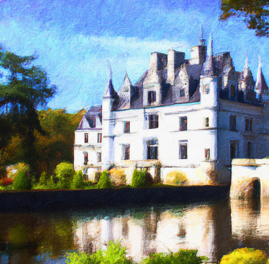 Chateau de Chenonceau by aiddia Wall Art