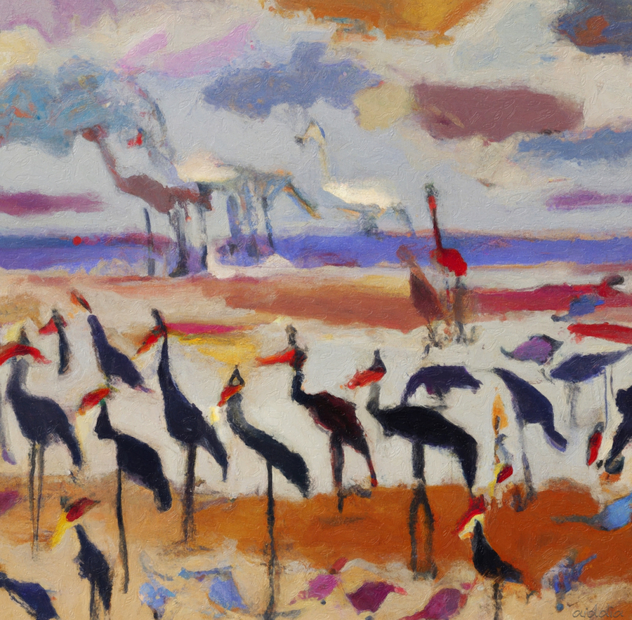 Crane Beach by aiddia Wall Art