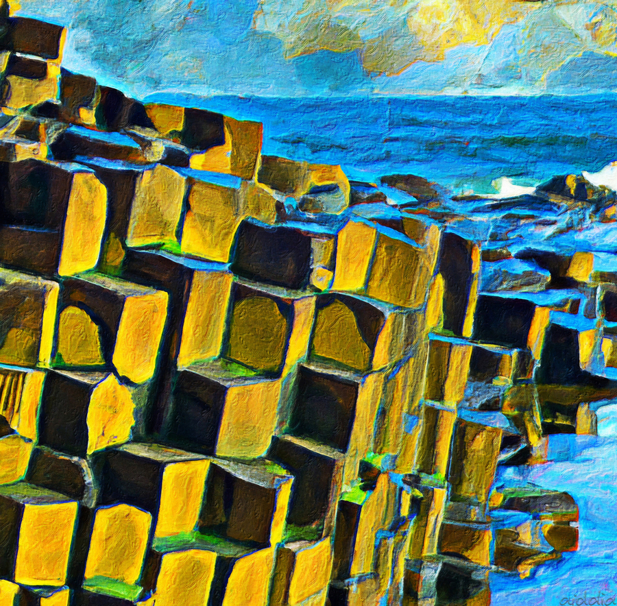 Giants Causeway III by aiddia Wall Art