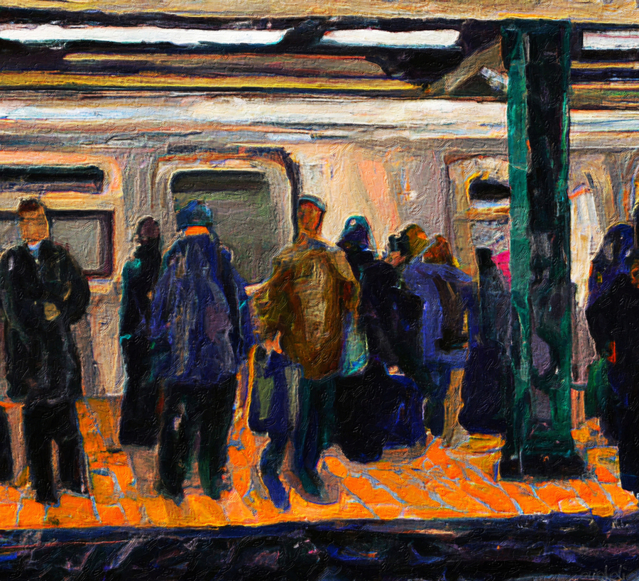 Local to South Ferry by aiddia Wall Art