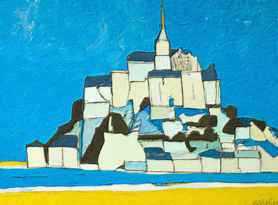 Mont Saint Michel IV by aiddia Wall Art