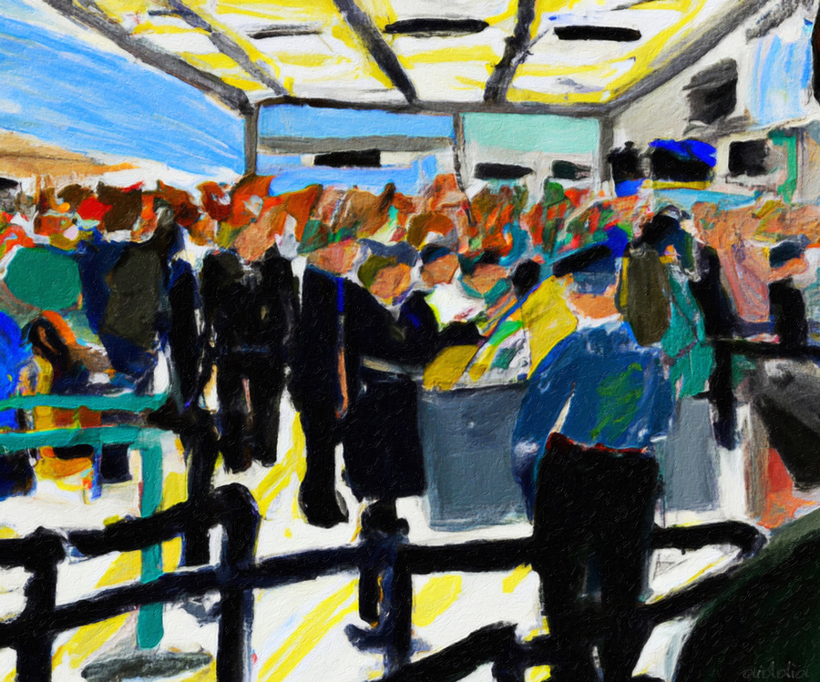 Security Gate B by aiddia Wall Art