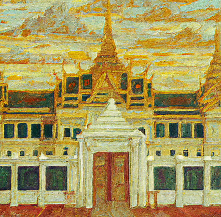 The Golden Palace by aiddia Wall Art