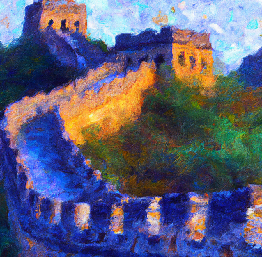 The Great Wall of China I by aiddia Wall Art