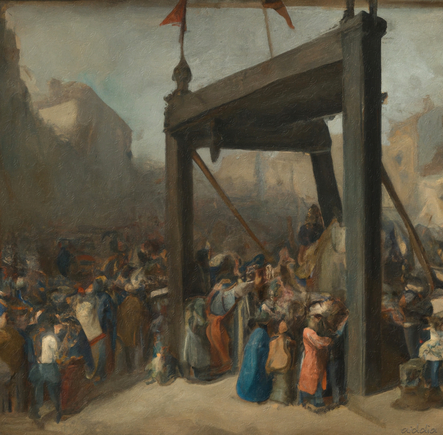 The Guillotine by aiddia Wall Art