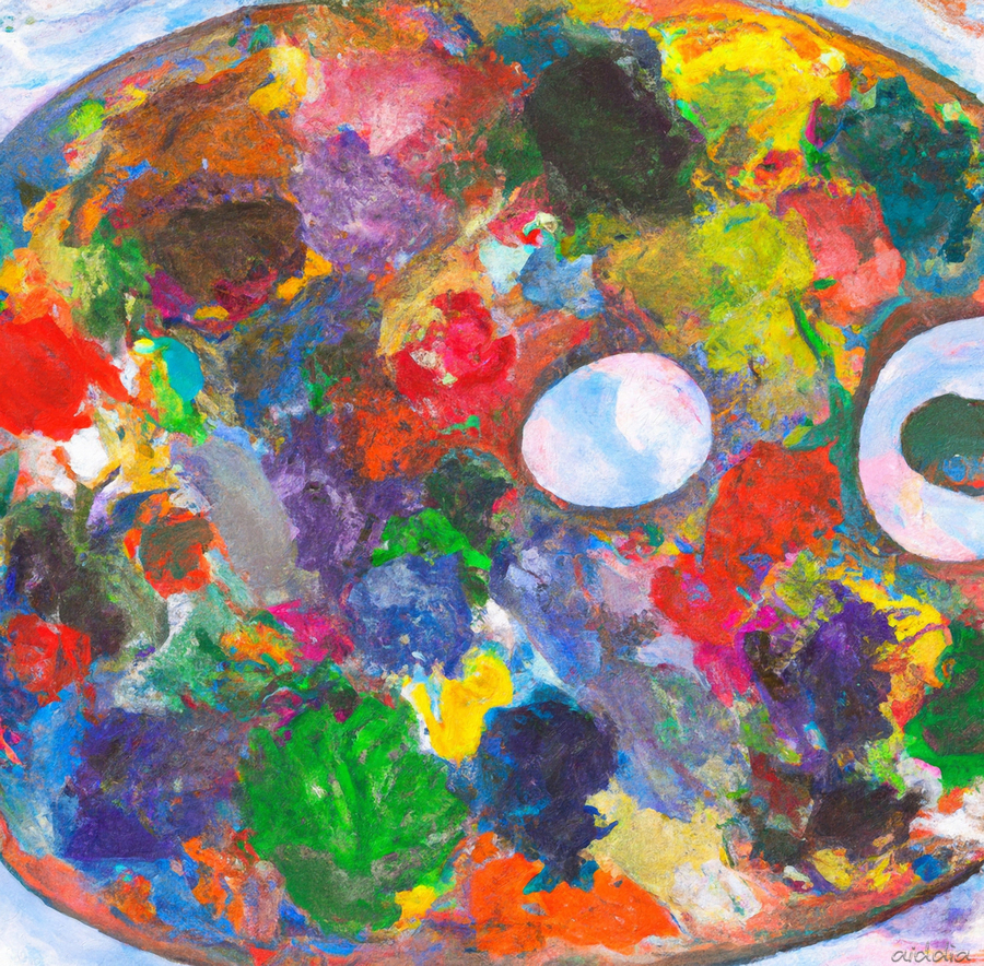 The Palette of Pollack I by aiddia Wall Art