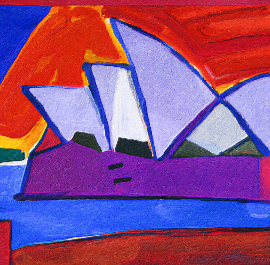 The Sidney Opera House III by aiddia Wall Art