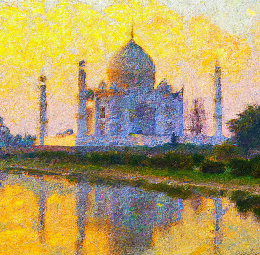 The Taj Mahal I by aiddia Wall Art