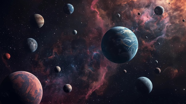 Cosmic Chorus: A World-Spanning Nebula in Bloom by Great Wall Art