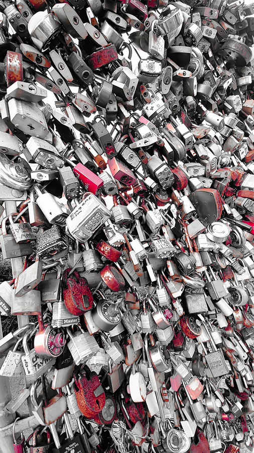Love Locks Of Red by Blaine Stoner Wall Art