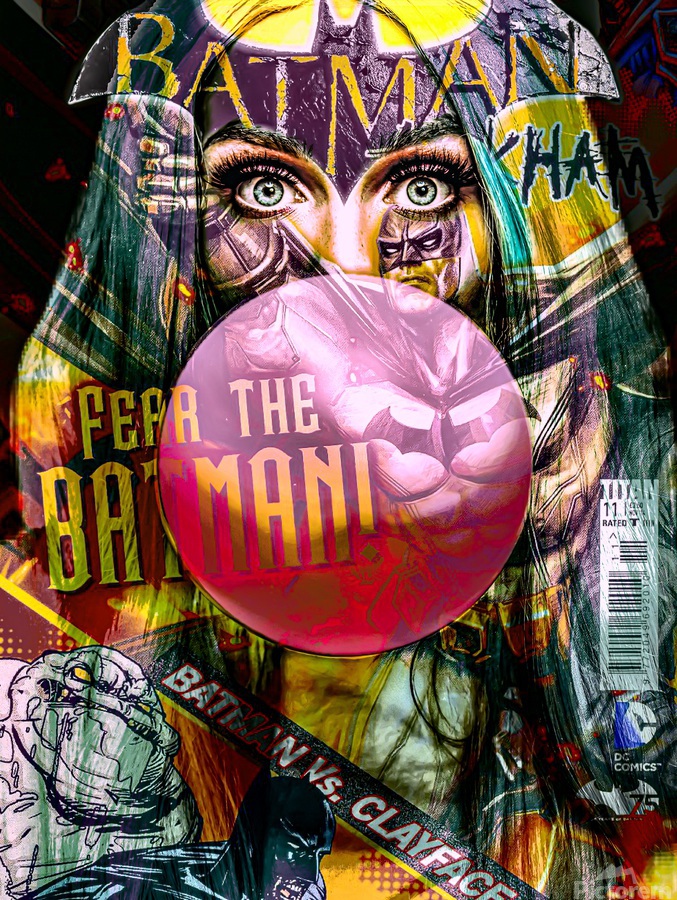 LA BATMAN by FANNY artiste peintre Wall Art