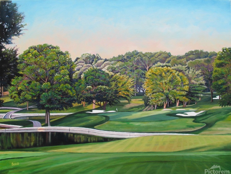 Old Warson Golf Club 16th Hole by Rick Bayers Wall Art