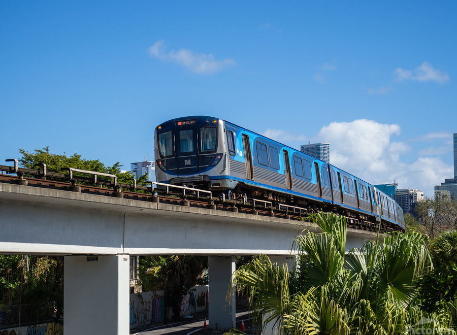 Miami Metrorail-2 by Verita Wall Art