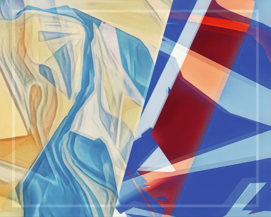 Split Design by Millie R Lissow Wall Art