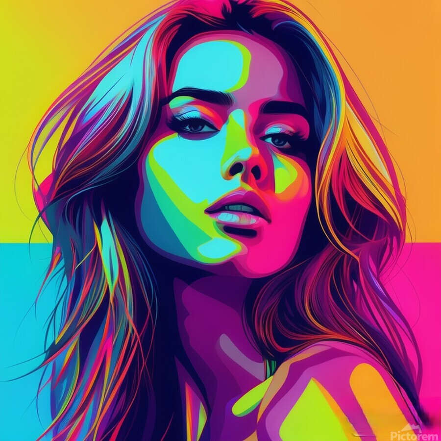 female poser by Luciano Wall Art