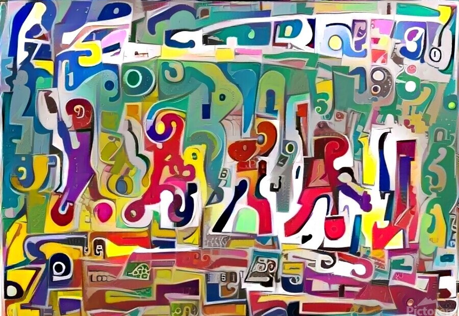 Symphony of Symbols by Luciano Wall Art