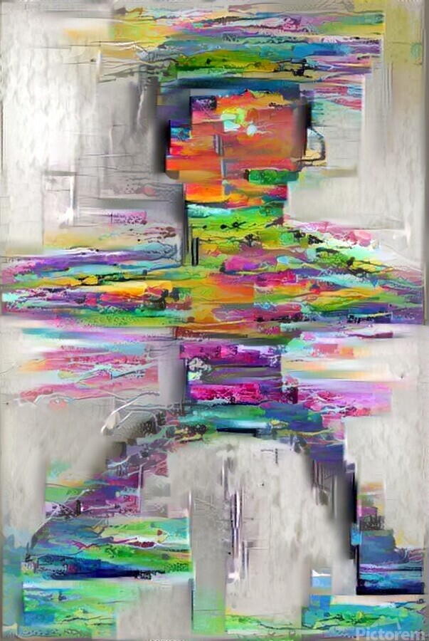 sun dipped below the horizon portrait by Luciano Wall Art