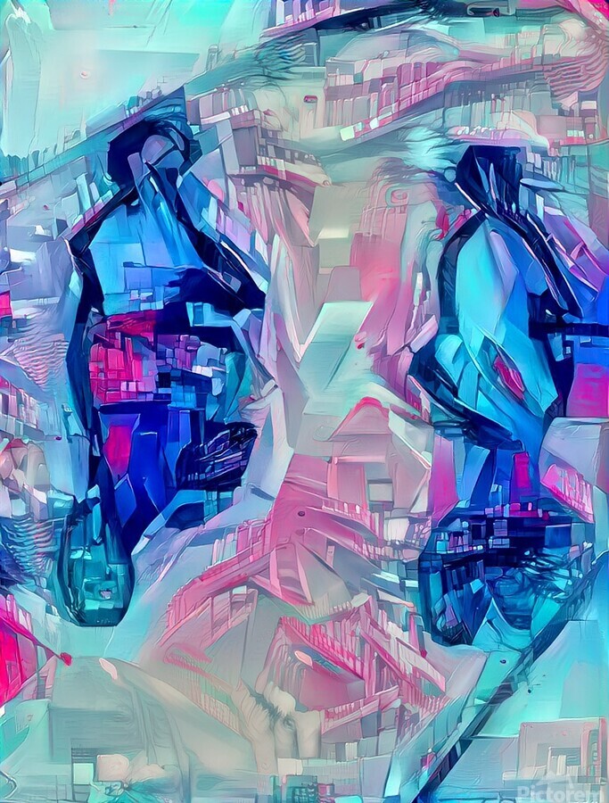 SKYLINE CYCLE by Luciano Wall Art